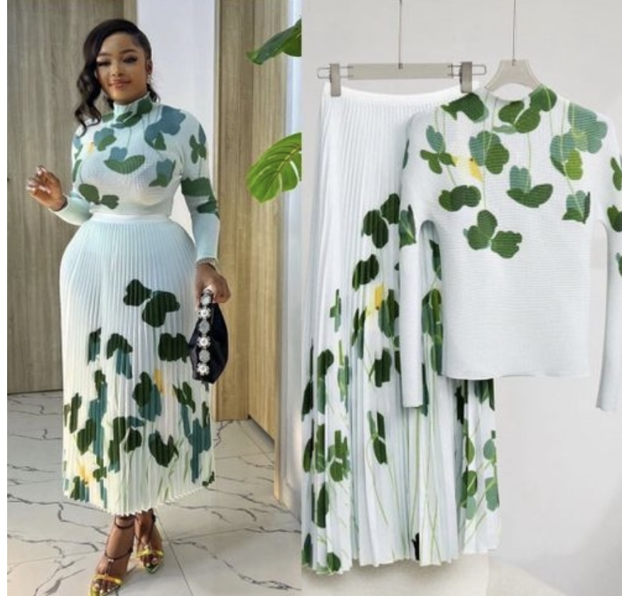 Buy Ladies Foreign Gown Skirt And Blouse by Juniana Gideon on Selar
