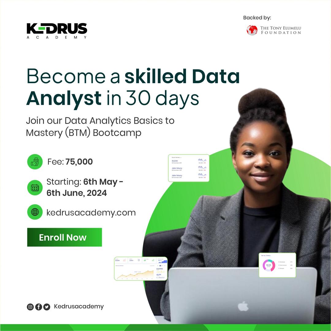 Buy Data Analytics: Basic to Mastery by Kedrus Consulting on Selar