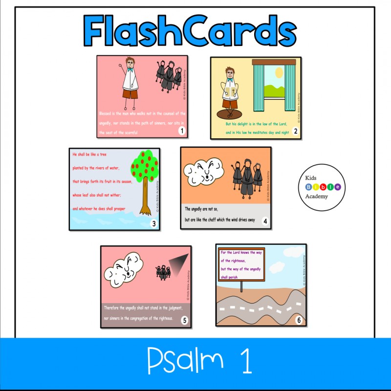 Buy Psalm 1 Flash Cards I Digital Download I Printable I A4 I PDF by ...