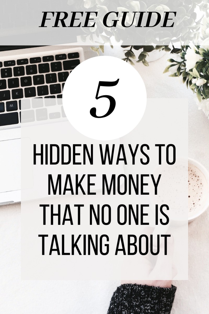 Get 5 HIDDEN WAYS TO MAKE MONEY ONLINE THAT ONE IS TALKING ABOUT by ...