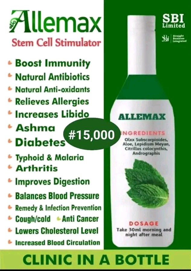 Buy ALLEMAX STEM CELL STIMULATOR PRODUCT by Kingsley Nnabuihe on Selar