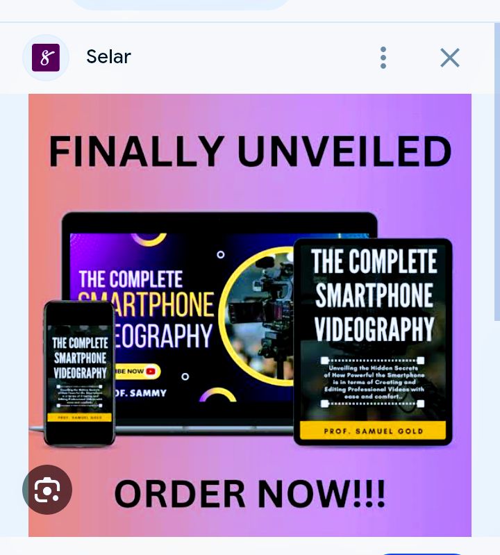Buy The complete smartphone videography by kingsley Patrick Udo on Selar
