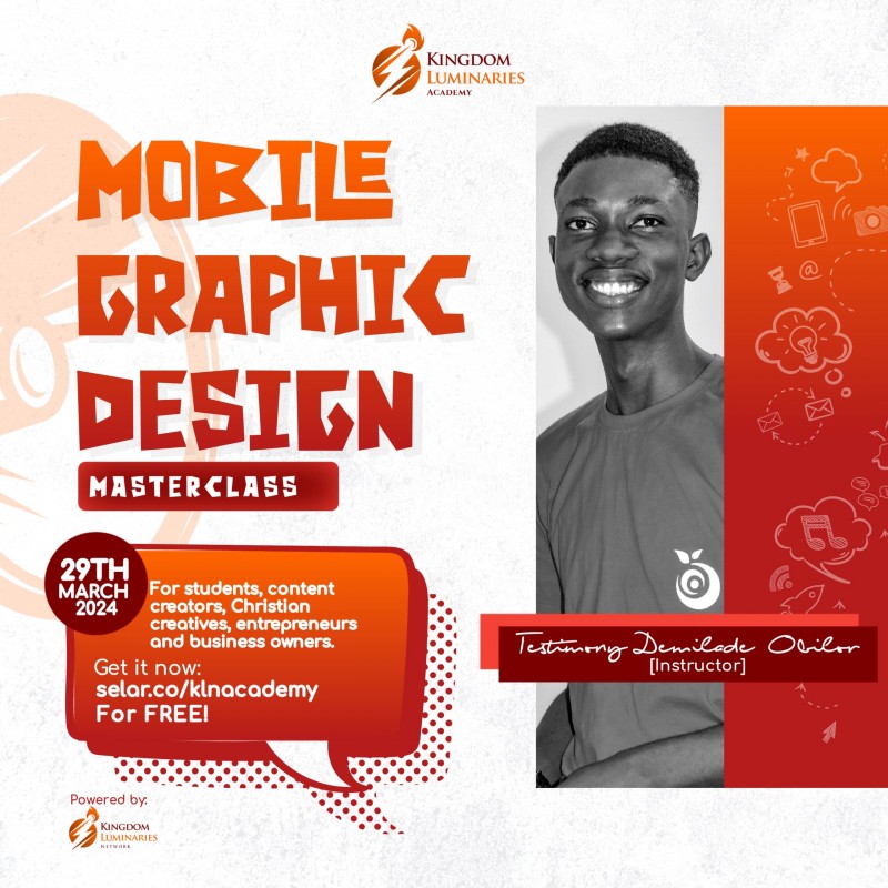 Get Mobile Graphics Design Masterclass W/ Testimony Obilor by Kingdom ...