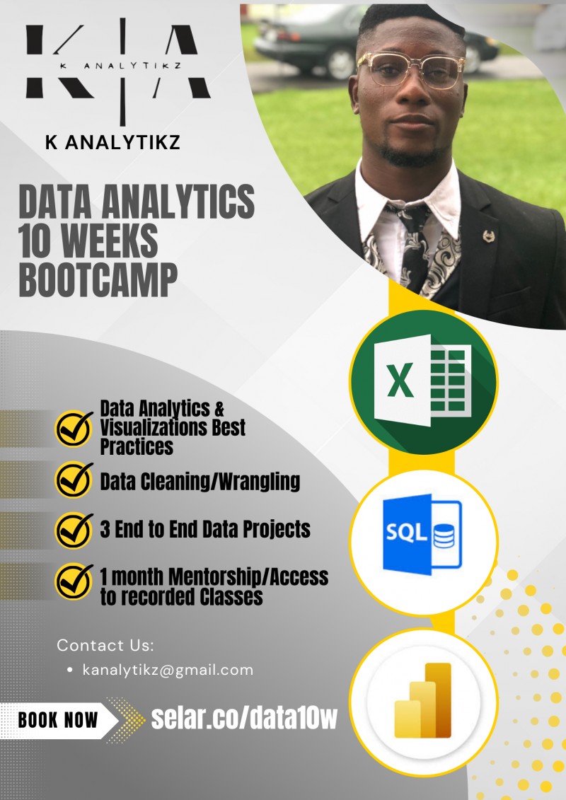 Buy Data Analytics 10 weeks BootCamp by Kola Ademola on Selar