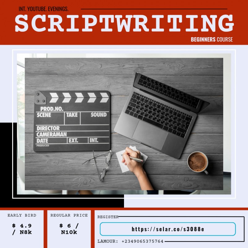 Buy Scriptwriting Course for Beginners by LAMOUR's eHub on Selar