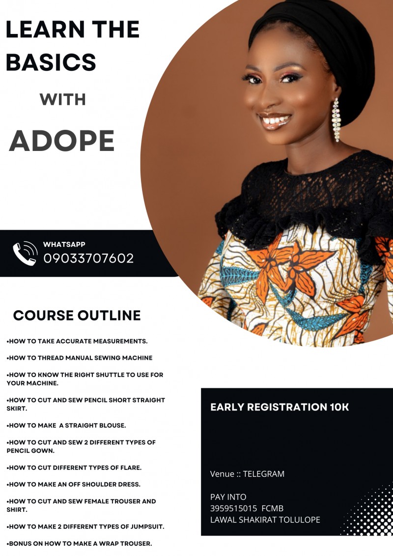Buy Learn the Basics in fashion designing by Lawal Shakirat Tolulope on Selar