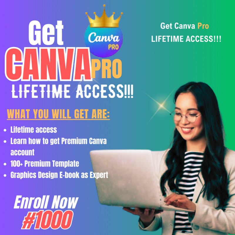 Buy HOW TO GET CANVA PRO WITH GRAPHIC DESIGN E-BOOK by Lawal Sodiq on Selar