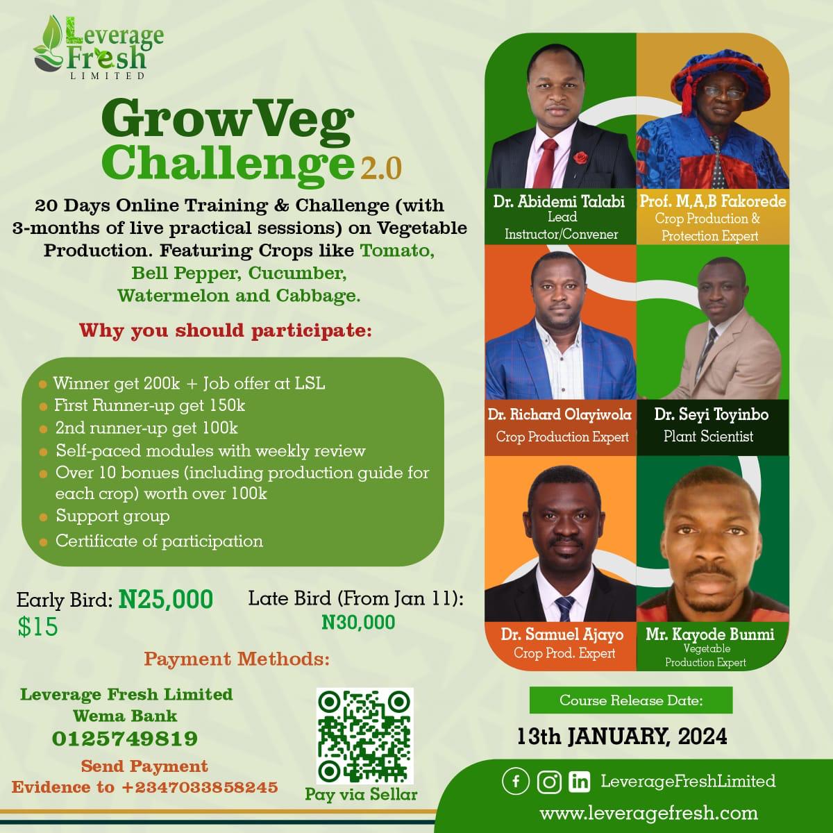 Buy Grow Veg Challenge 2.0 by Leverage Fresh on Selar
