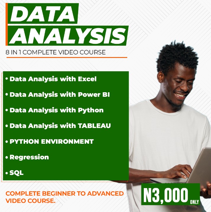 Buy DATA ANALYSIS by Lewis Brown on Selar