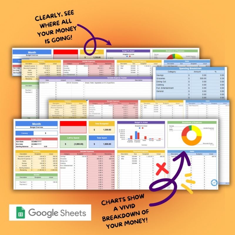 Buy Budgeting Made Simple Spreadsheet by LifeSavvy Living on Selar