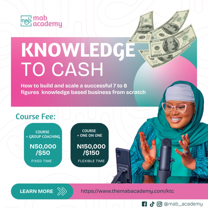 Buy KNOWLEDGE TO CASH (KTC) 2.0 by Mab Academy on Selar