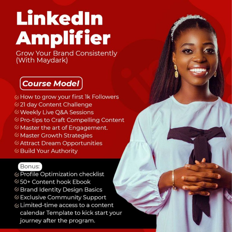 Buy LINKEDIN AMPLIFIER by Mabel Darko on Selar