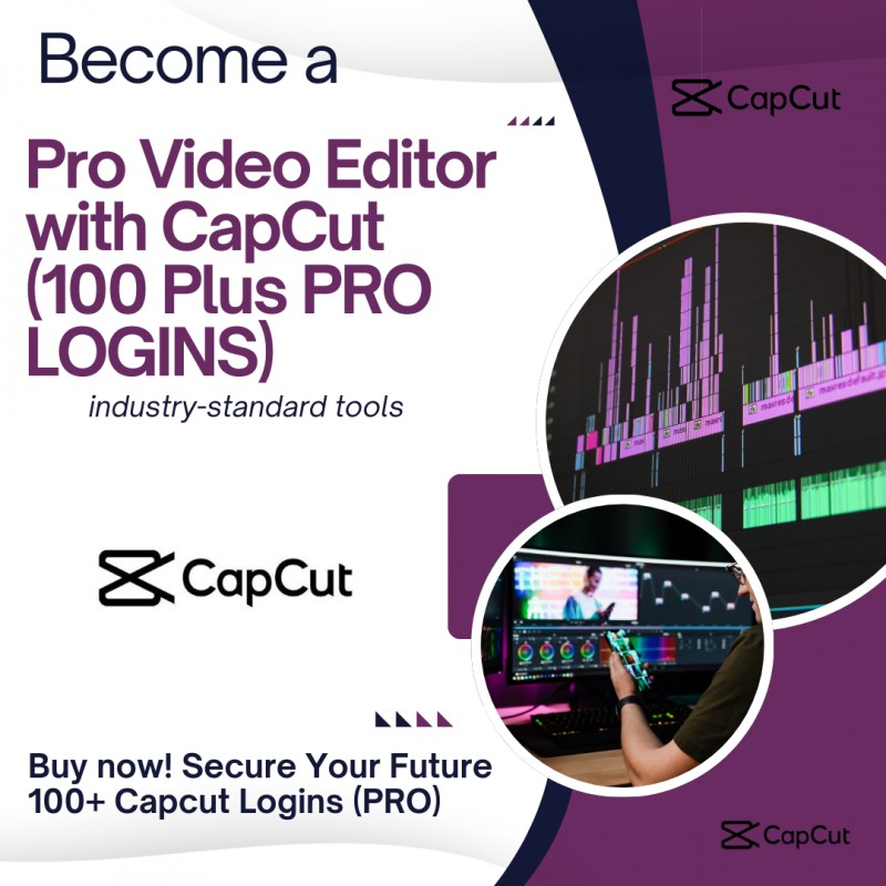Buy 100+ Capcut Pro Accounts by Jobsmartic Store on Selar
