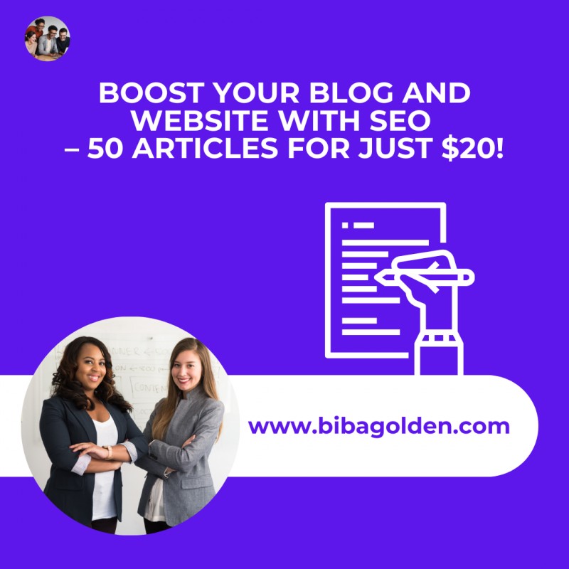 Buy Boost Your Blog and Website with SEO – 50 Articles for Just $20! by Make A Sale Now on Selar