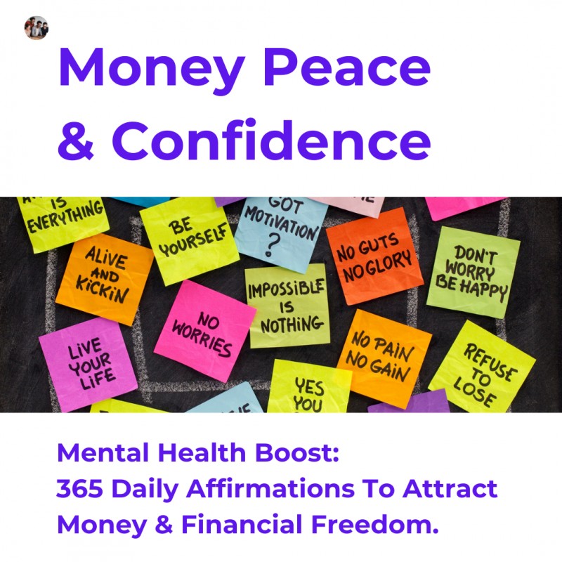 Buy Money, Peace & Confidence: Mental Health Boost - 365 Daily ...