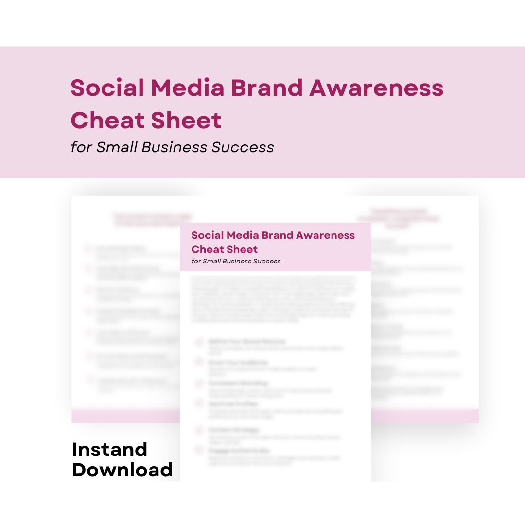 Buy Social Media Brand Awareness Cheat Sheet by A M Marketing Club on Selar