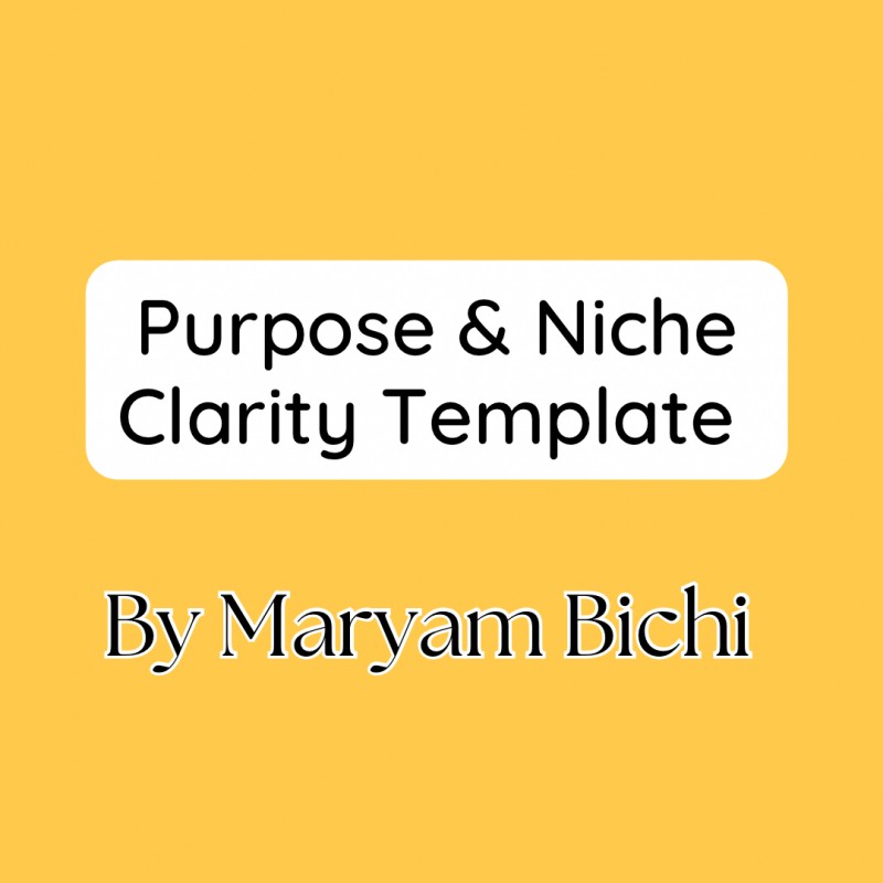 Get Ideas-Purpose, Niche and Goals Setting Template (PNG Template) copy ...
