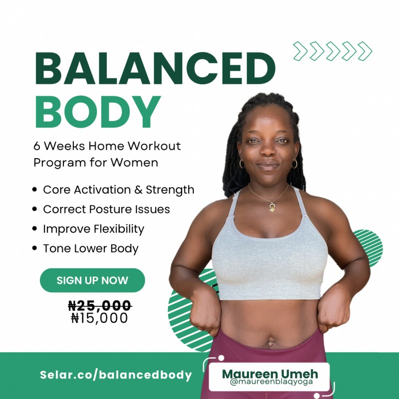 Buy Balanced Body Home Workout Program for Women by Maureen Umeh on Selar