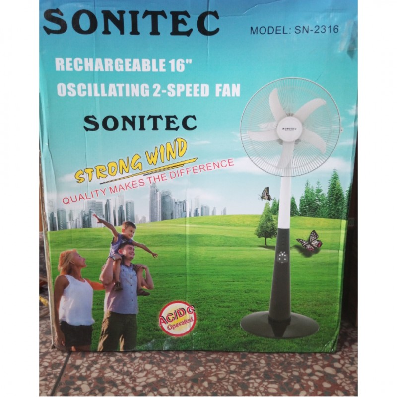 Buy Sonitec 16 inches Rechargeable Stand Fan by M&C SOLAR SOLUTIONS on ...