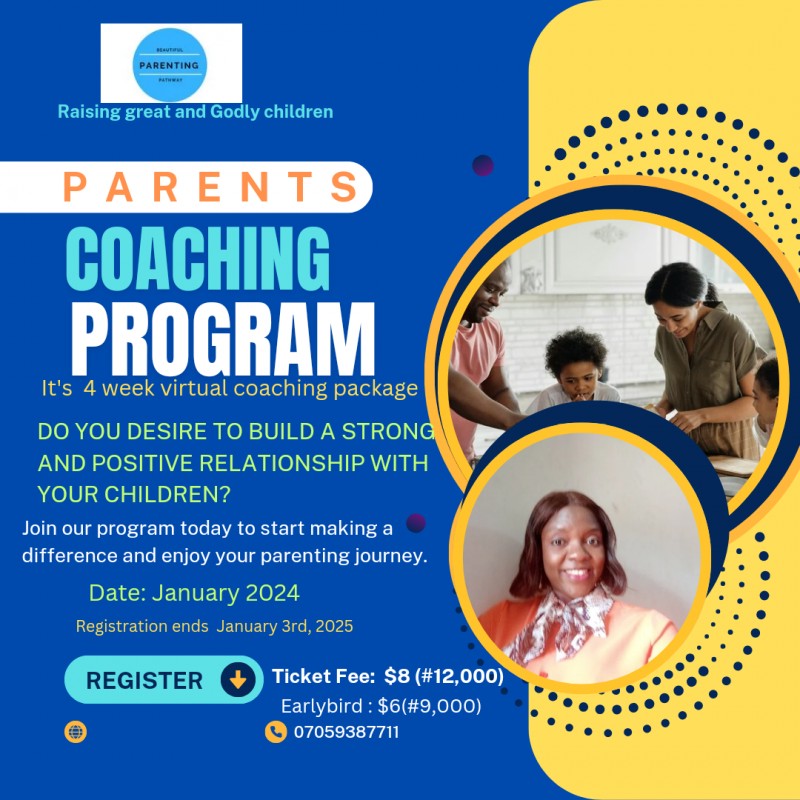 Get PARENTS COACHING PROGRAM by Mercy Ekeleme on Selar