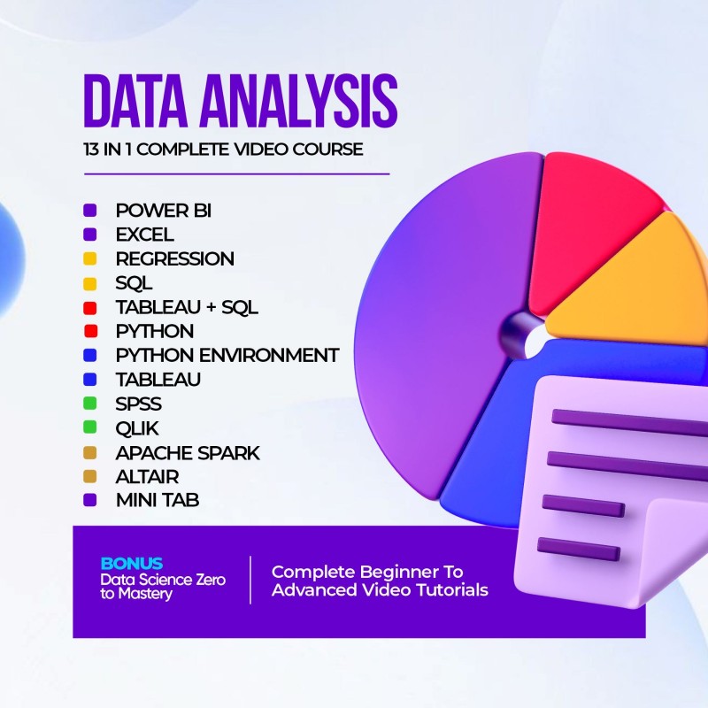 Buy 15 in 1 DATA ANALYSIS AND DATA SCIENCE BUNDLE by Mesuullogic on Selar