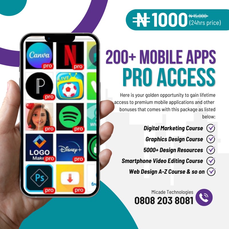 Buy Premium Mobile Apps by Michael Ademola on Selar