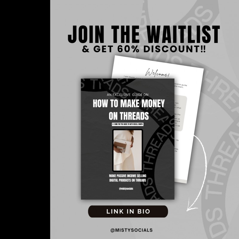 Buy HOW TO MAKE MONEY ON THREADS by MISTY SOCIALS on Selar
