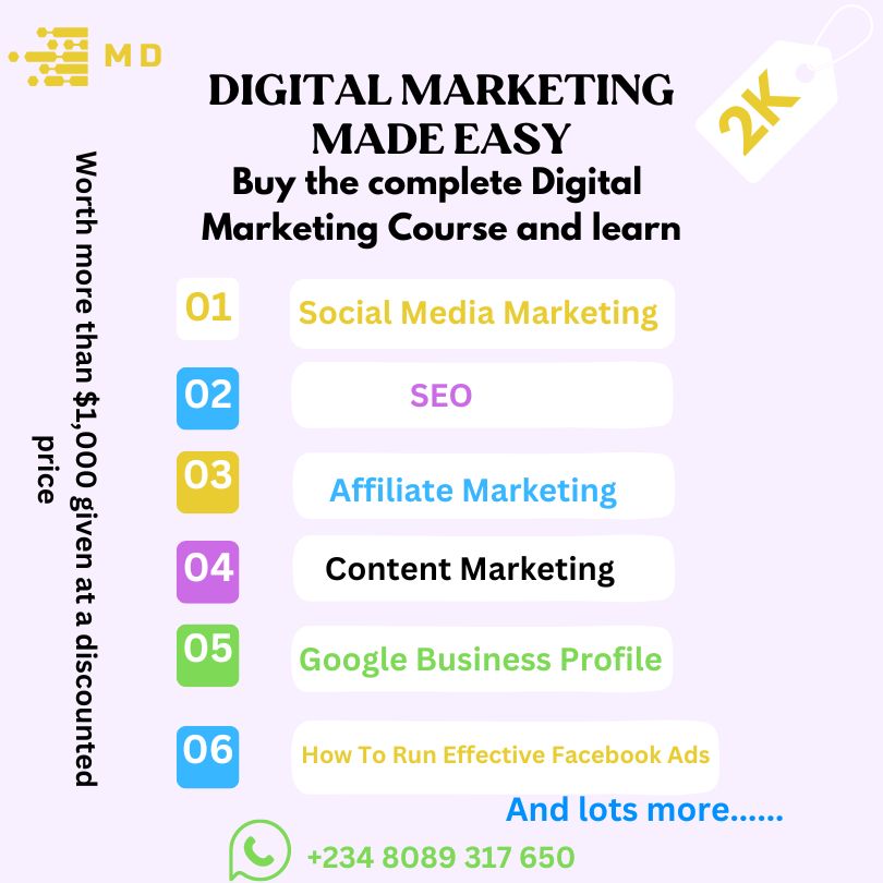 Buy Digital Marketing Made Easy by Mobola Digital on Selar