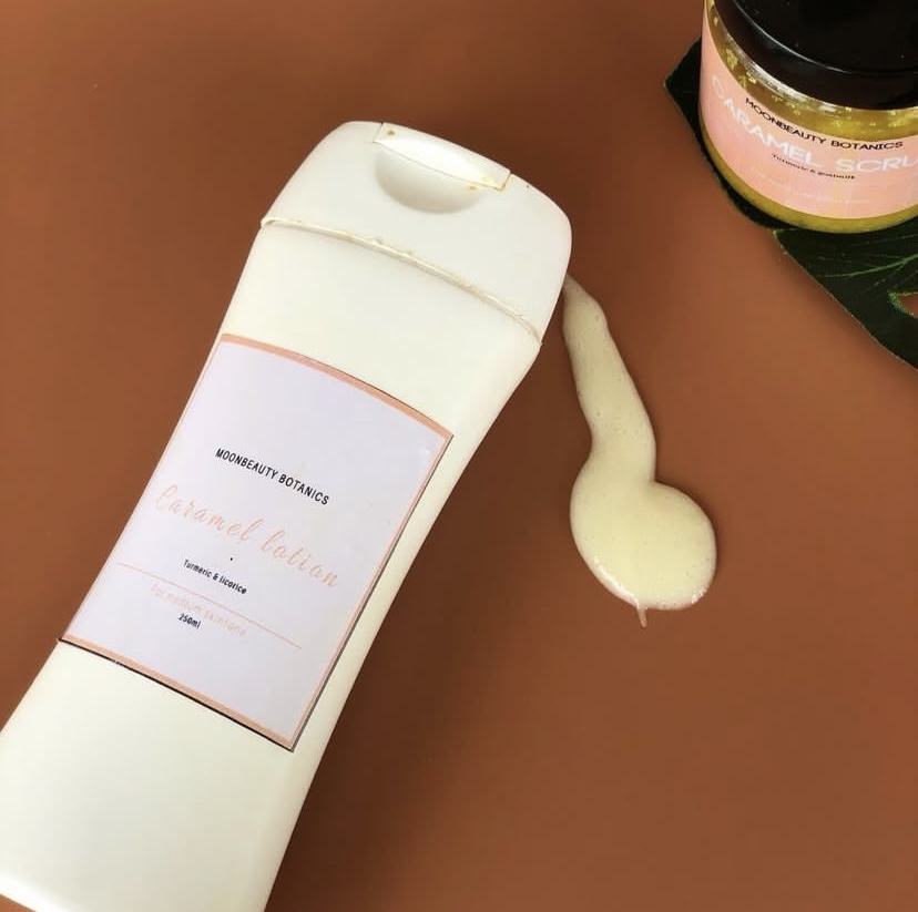 Buy Caramel Body lotion by moonbeauty botanics on Selar