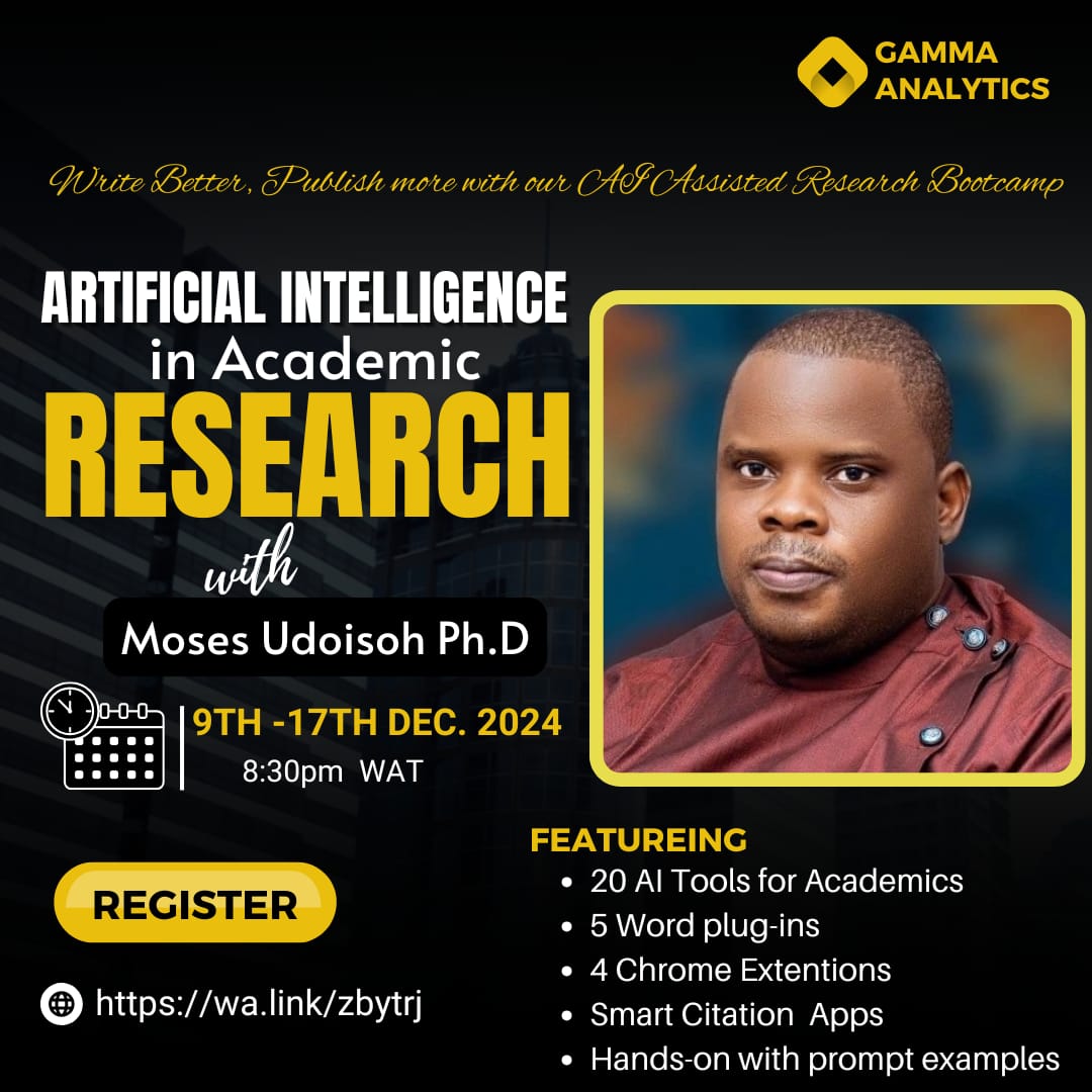 Buy AI TOOLS IN RESEARCH WRITING by Moses Udoisoh on Selar