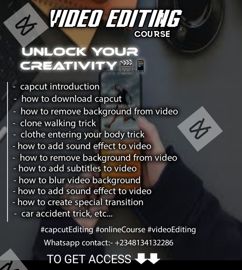 Buy VIDEO EDITING COURSE by B.muhammad on Selar