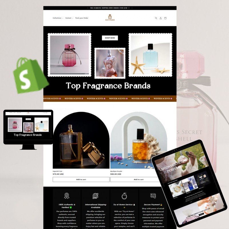 Buy Scentilers Perfume Shopify Theme by Munirah Tech-savvy Virtual ...