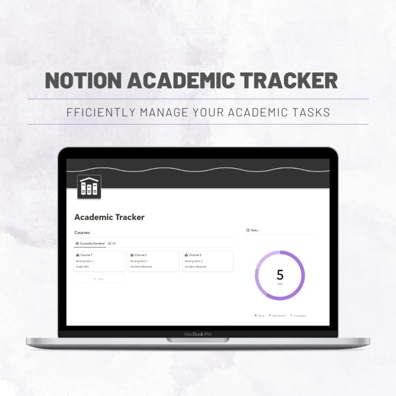 Get Notion Academic Tracker by Myhuedesigns on Selar