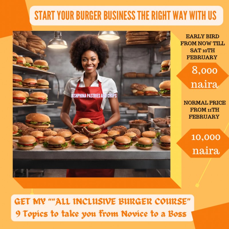 Buy ALL INCLUSIVE BURGER CLASS by Neethars Treats Confectionery and ...