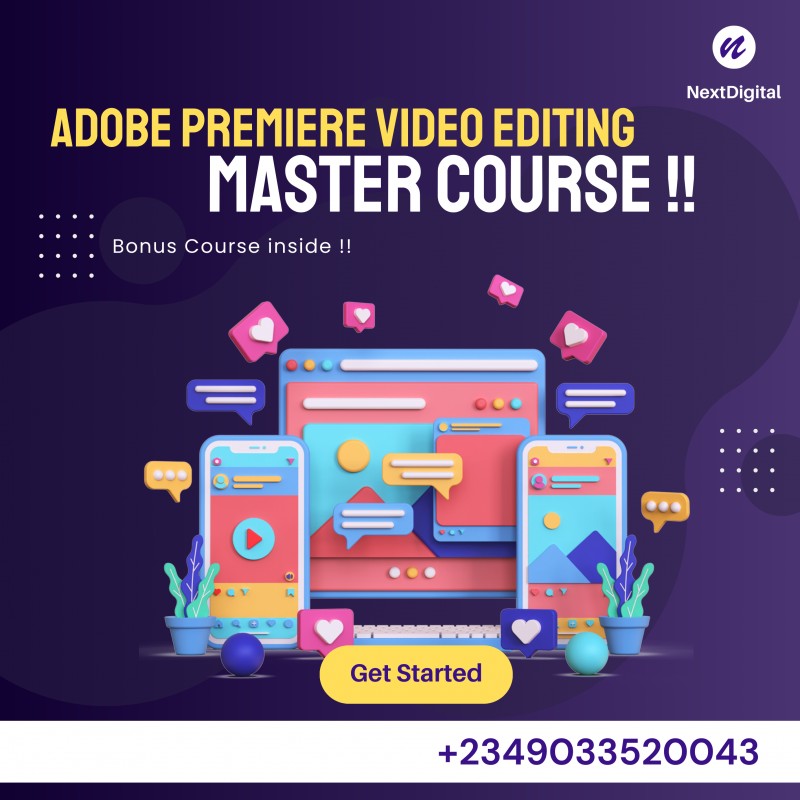 Buy Adobe Premiere Mastery Course by nex digital on Selar