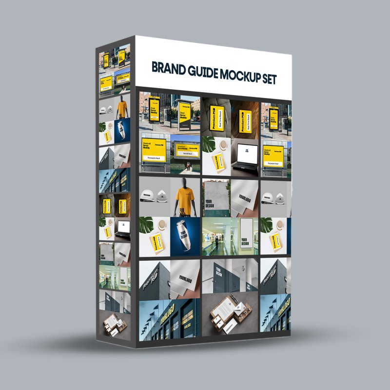Buy Premium Brand Guide MockUp Set by nickgraphix™ on Selar