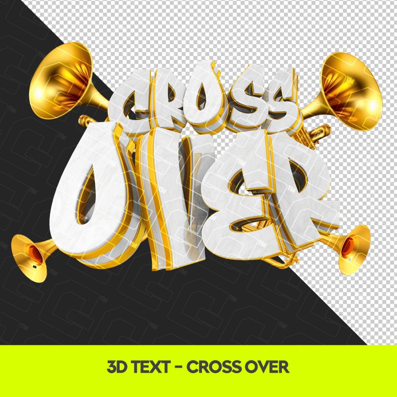 Buy Cross Over - White and Gold - 3D by nickstudio™ on Selar