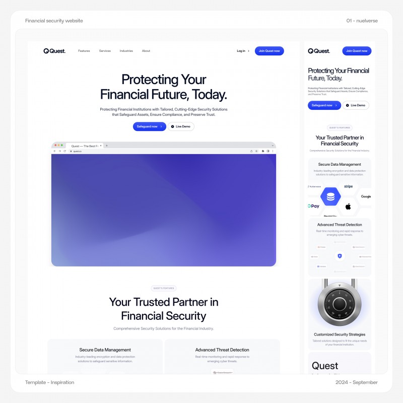 Get Quest Financial Website by Nuel Adeleke on Selar