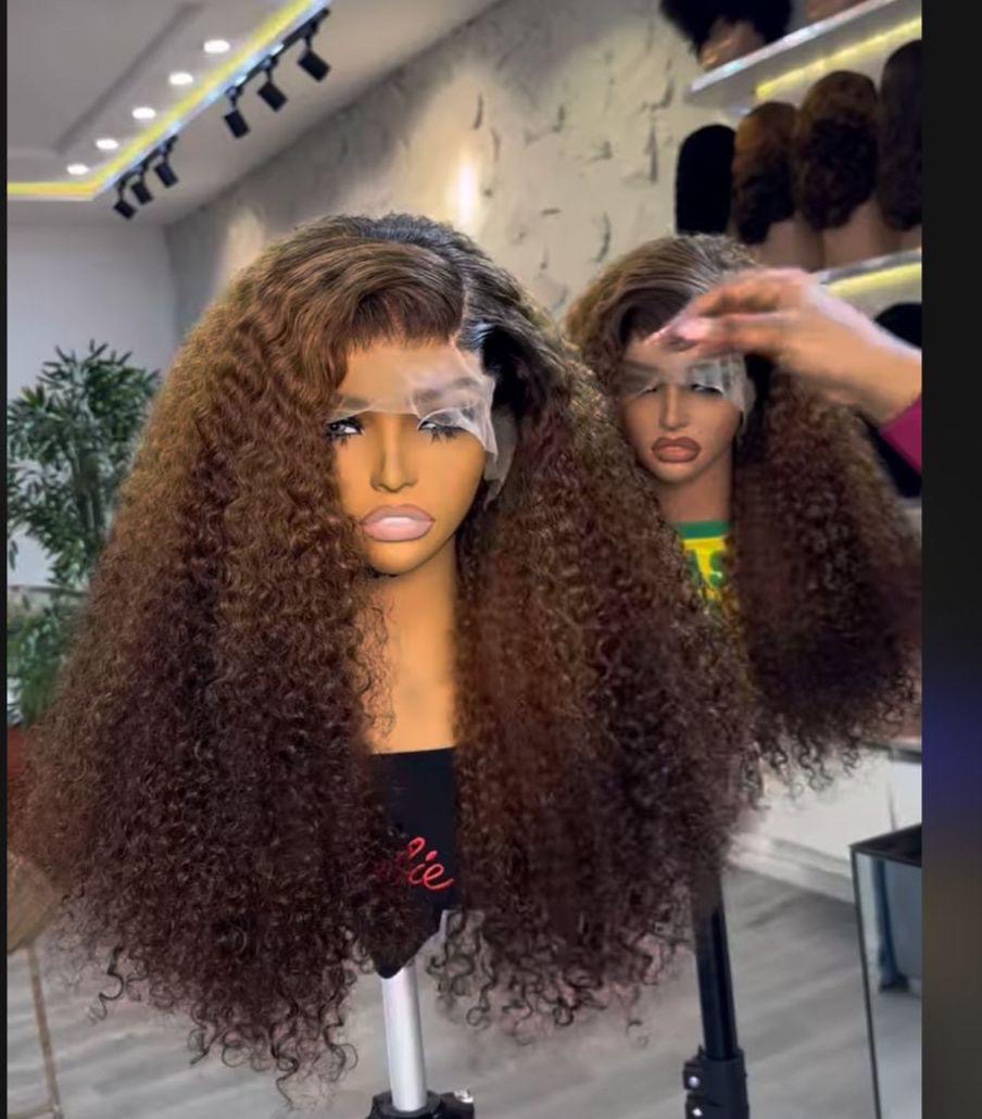 Buy Full frontal 3 tone pixie wig by Nwoke precious on Selar