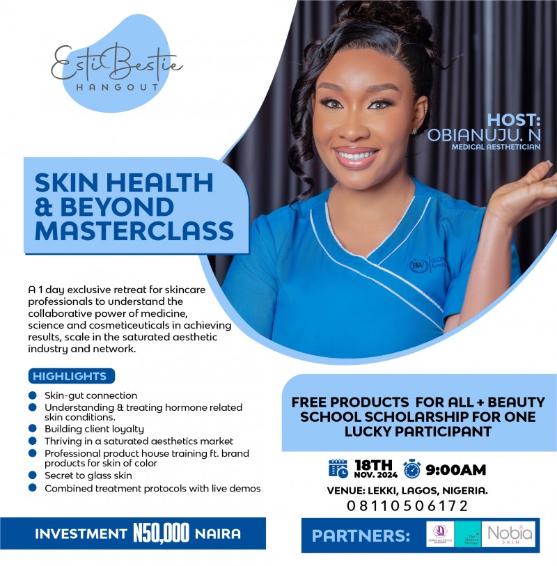 Buy SKIN HEALTH & BEYOND MASTERCLASS by Obianuju Nwajiobi on Selar