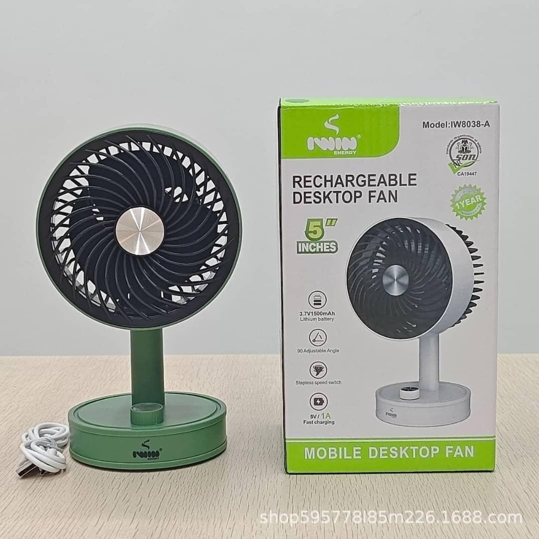 Buy Rechargeable desktop fan by Karis kitchen utensils on Selar