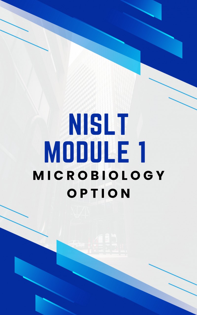Buy MICROBIOLOGICAL OPTION NISLT MPE STUDY QUESTION-MODULE 1 by Oboh ...