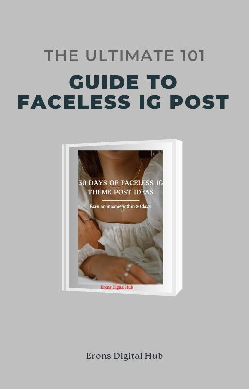 Buy 30 Days Of Faceless IG Theme Post Ideas by Erons Digital Hub on Selar