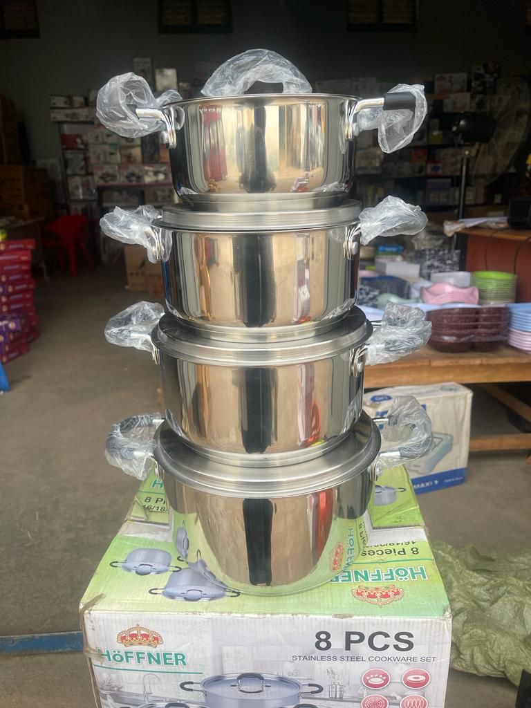 Buy 8PCS Hoffner stainless steel cookware by Makem's Global on Selar
