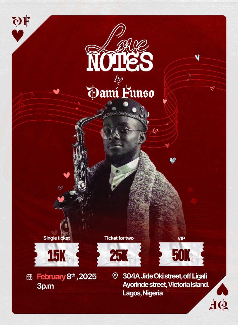 Buy LOVE NOTES BY DAMI FUNSO by olajuwon fadairo on Selar