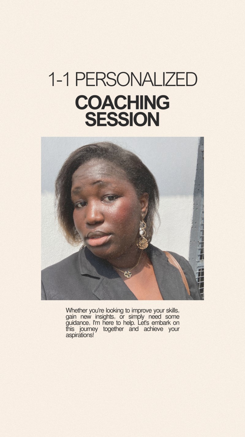 Buy 1-1 Personalized Coaching Session by Olamide Agusto on Selar