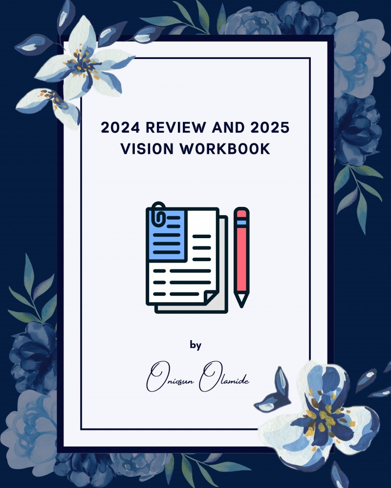Get 2024 Review, 2025 Vision Workbook by Olamide Ann on Selar
