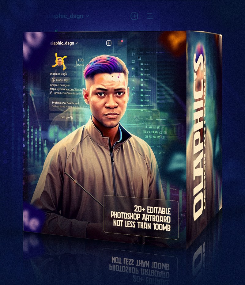 Buy PSD Artboards/Templates by Olaphic Designs on Selar