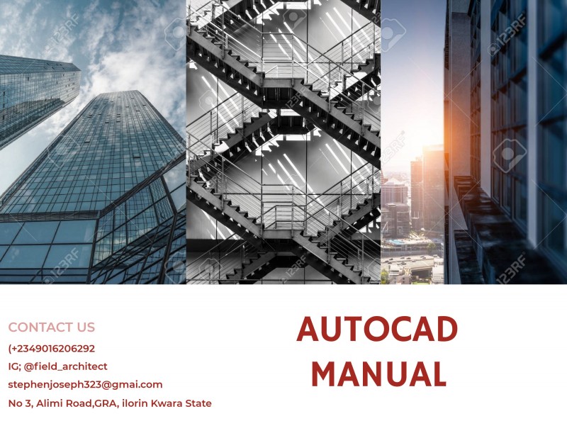 Buy AUTOCAD MANUAL by OLAWALE STEPHEN JOSEPH on Selar