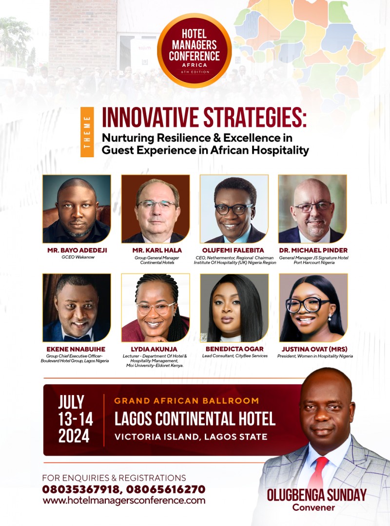 Buy HOTEL MANAGERS CONFERENCE AFRICA 2024 IN LAGOS NIGERIA by Olugbenga Sunday on Selar